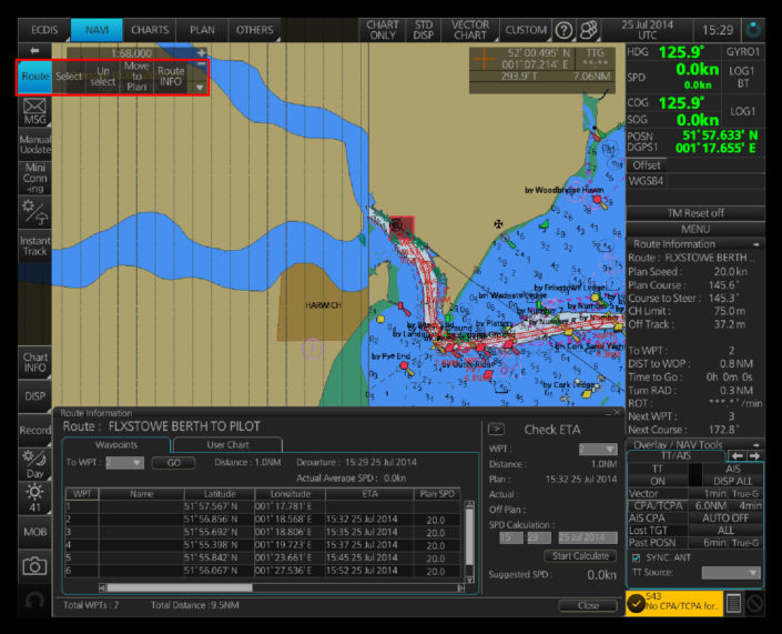 Furuno Route Monitoring – DEMO Slide 4 – eMaritime Training