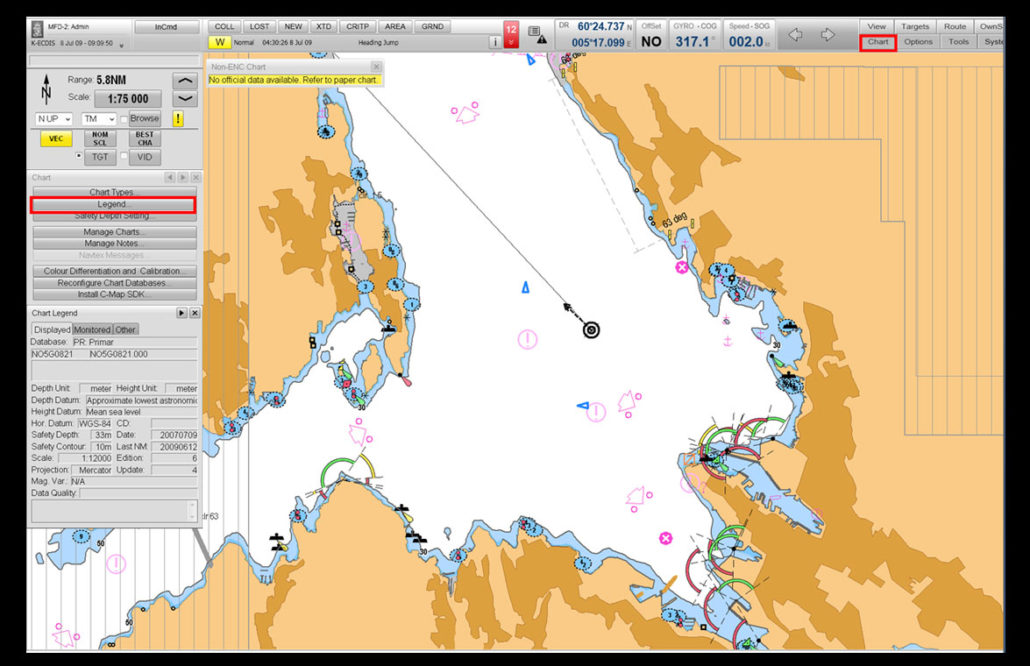 Furuno TECDIS – ECDIS Data – Locating the CATZOC Information ...